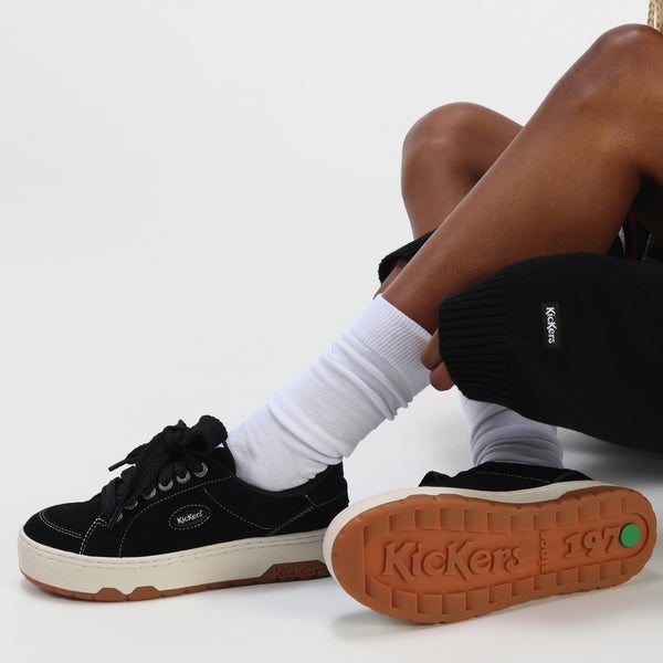 Adult Unisex 70 LO Trainers Suede Black | Kickers