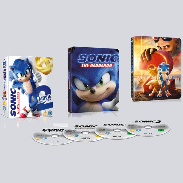 Sonic the Hedgehog Zavvi Exclusive 2 Movie 4K Ultra HD Steelbook ...