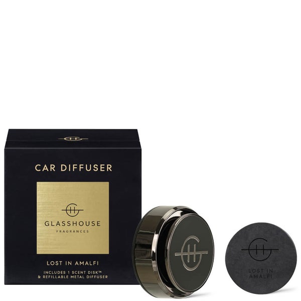 Glasshouse Fragrances Black Car Diffuser - Lost in Amalfi with 1 ...