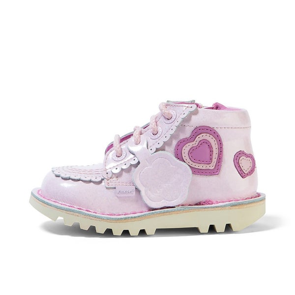 Infant Girls Kick Hi Love Patl Leather Pink | Kickers