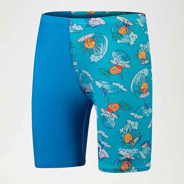 Infant Boys Digital Allover Jammer Blue Green Speedo