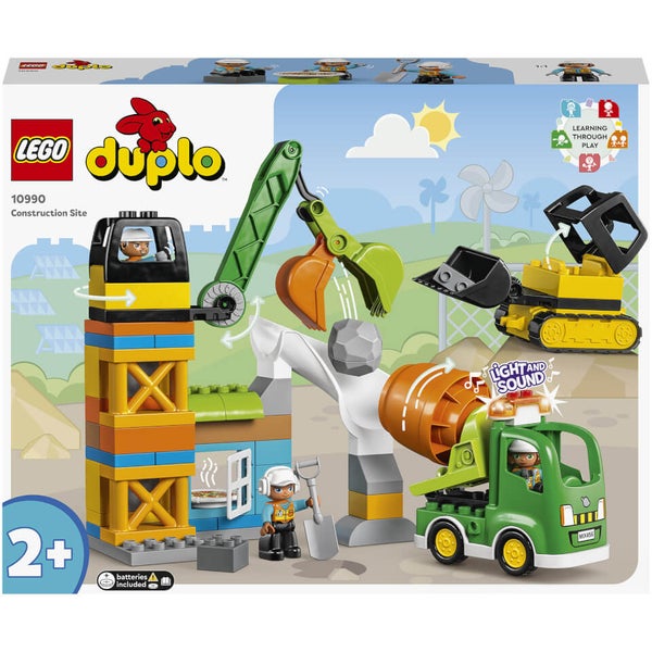 LEGO DUPLO Town: Construction Site Set with Toy Crane (10990) - IWOOT UK