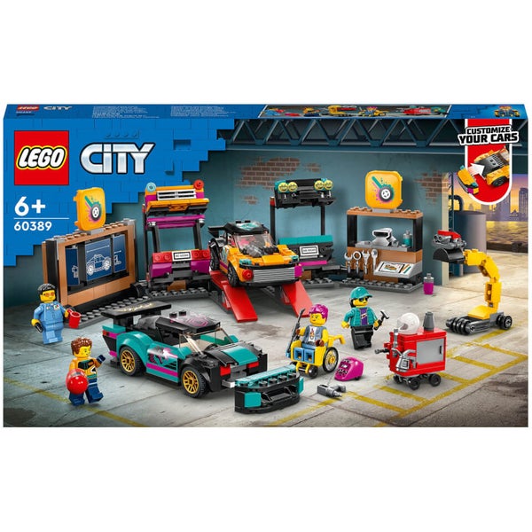 LEGO City: Custom Car Garage Toy, Kids' Workshop Set (60389) - IWOOT UK