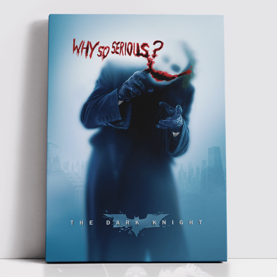 Decorsome x Batman Why So Serious Rectangular Canvas - IWOOT UK