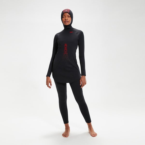 Women's HydroPro Modest Swimsuit Black | Speedo