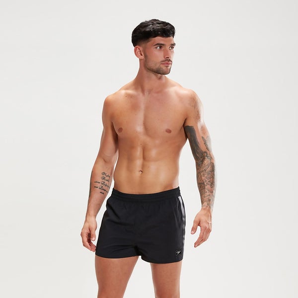Men's Retro 13" Swim Shorts Black/White | Speedo