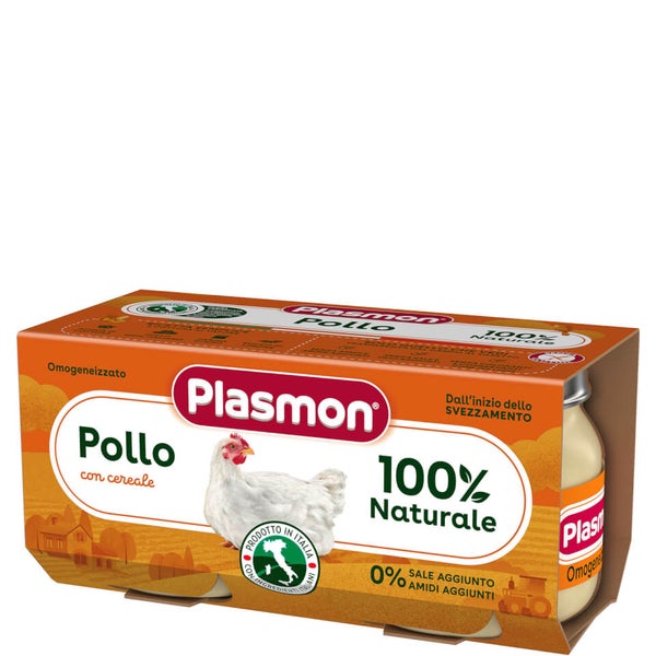 Omogeneizzato Carne Pollo e Cereale 2 x 80 g | Plasmon