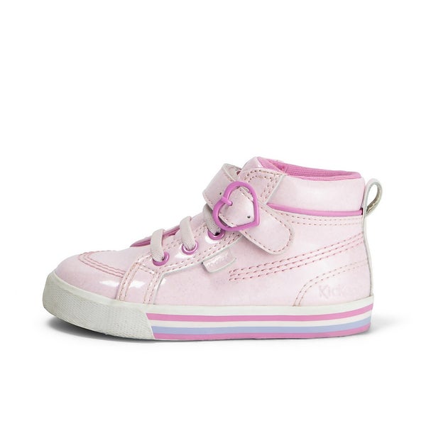 Infant Girls Tovni Hi Love Patent Leather Pink | Kickers