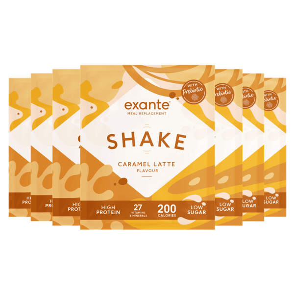 Caramel Latte Flavour Low Sugar Meal Replacement Shake (Box of 7 ...
