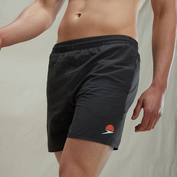 Folk x Speedo 16" Solid Black Swim Shorts | Speedo