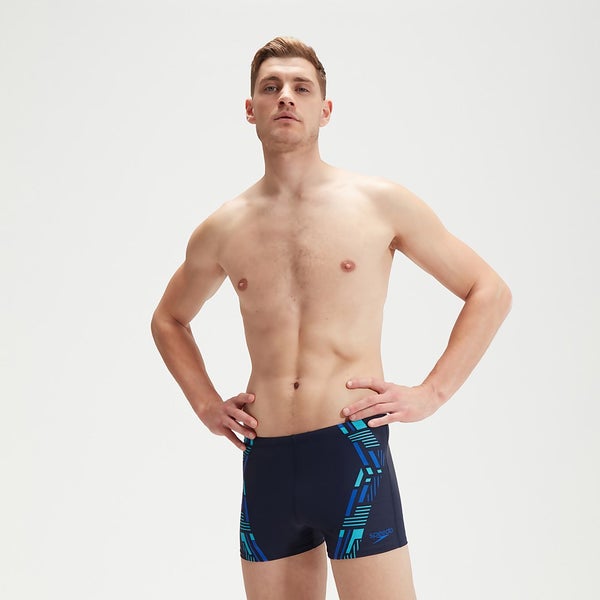 Men's Tech Print Aquashorts Navy/Blue | Speedo