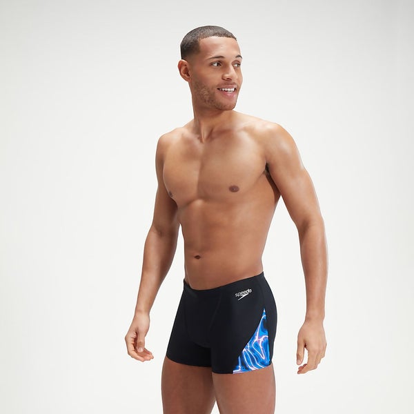 Men's Allover V-Cut Aquashorts Black/Blue | Speedo