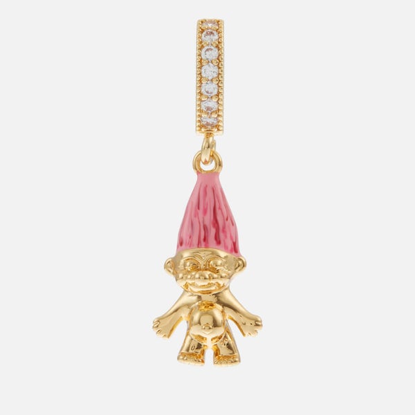 Crystal Haze Norwegian Lucky Troll Gold-Plated Pendant | 免邮
