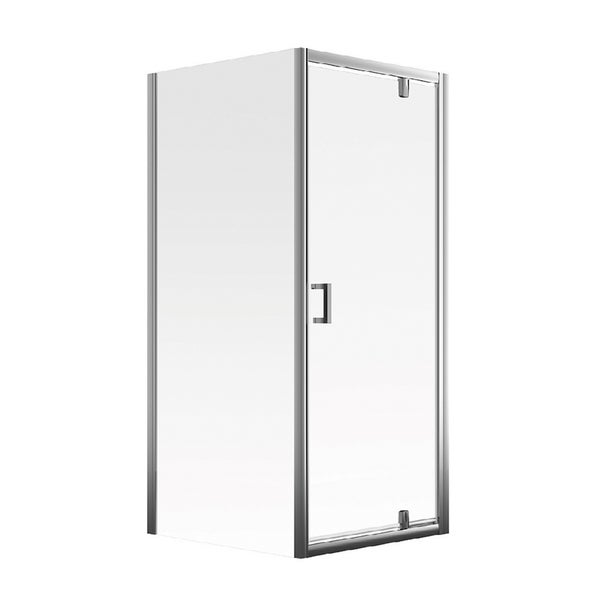 Aqualux Pivot Door Shower Enclosure 900 X 900mm 8mm Glass Homebase