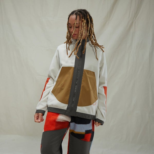 Folk x Speedo Cream Signal Fleece Jacket | Speedo