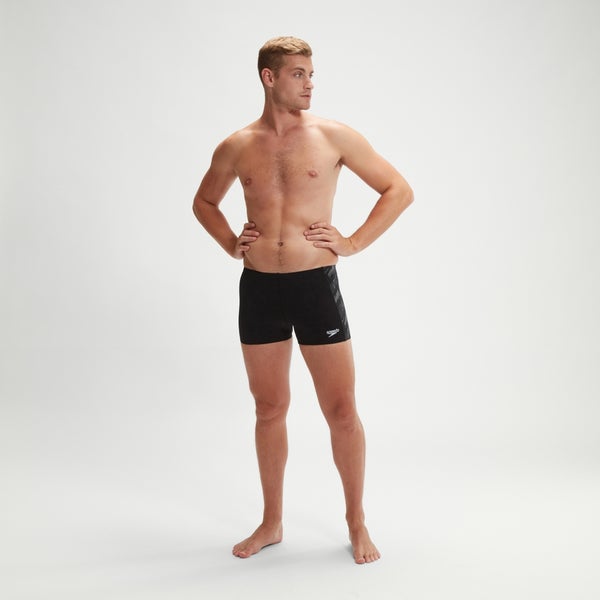Men's Hyper Boom Panel Aquashort Black/Grey | Speedo