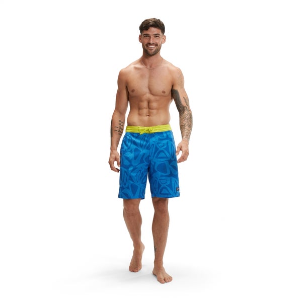 Men's Print Bondi Basin 20'' Swim Shorts Blue | Speedo