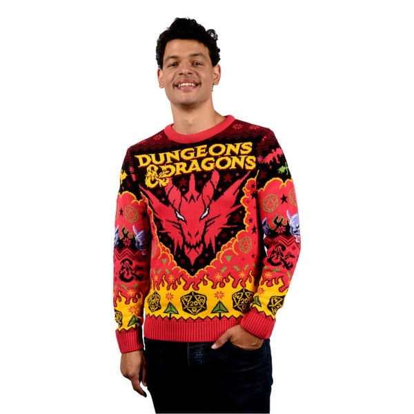 Dungeons & Dragons: Fantastic Creatures Christmas Jumper Merchandise ...