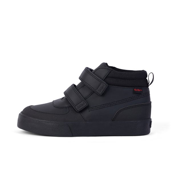 Junior Boys Tovni Scuff Hi Leather Black | Kickers