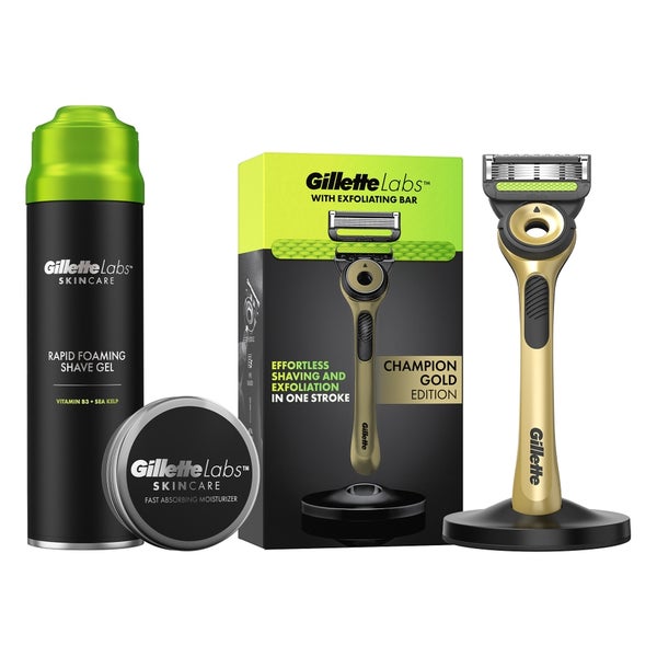 Gillette Labs Gold Edition Razor, Shaving Gel and Moisturiser | Gillette UK