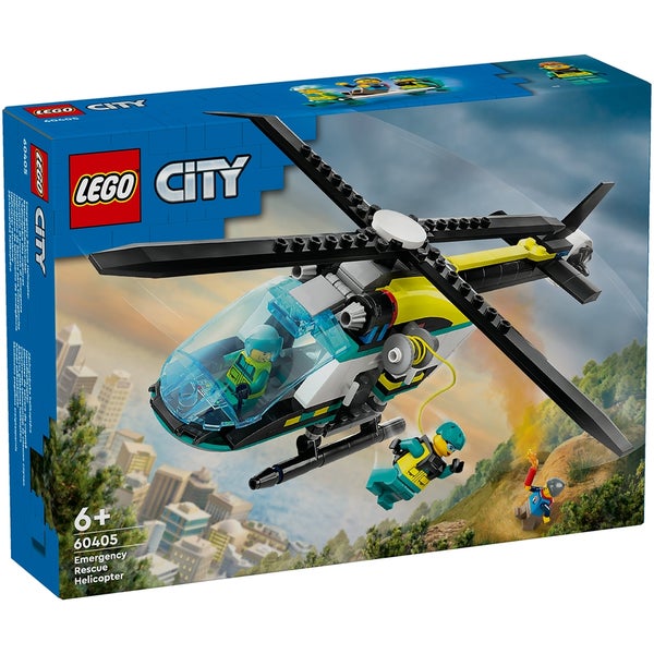 LEGO City Emergency Rescue Helicopter Toy Set 60405 Toys - Zavvi UK