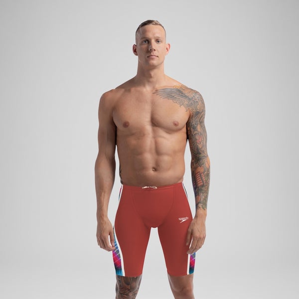 Men's Fastskin LZR Pure Intent 2.0 Jammer Red/Blue | Speedo