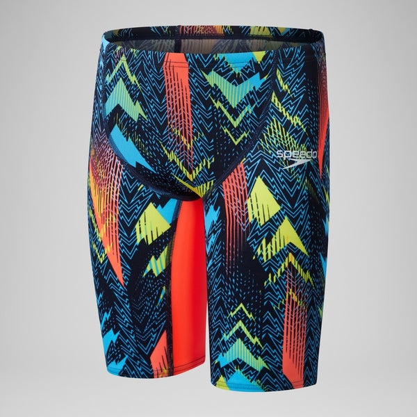 Boys' Fastskin Endurance+ Max High Waist Jammer Teal/Blue/Red | Speedo