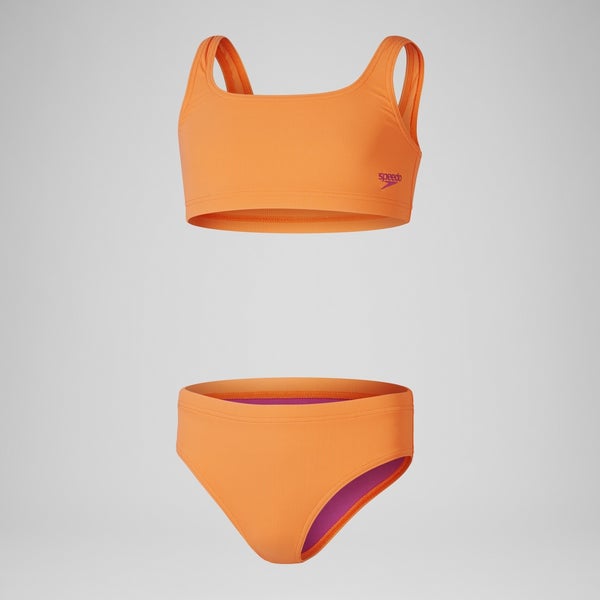 Girls' Textured Bikini Orange | Speedo