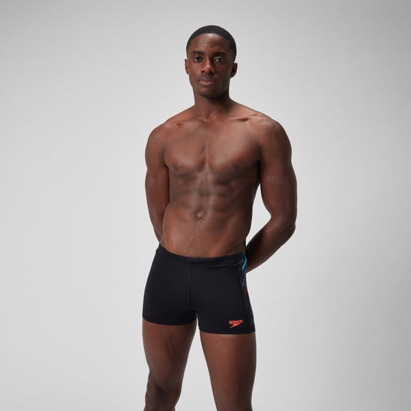 Men's HyperBoom Panel Aquashort Black/Blue | Speedo