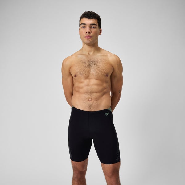 Men's Hyperboom Splice Jammer Black/Green | Speedo