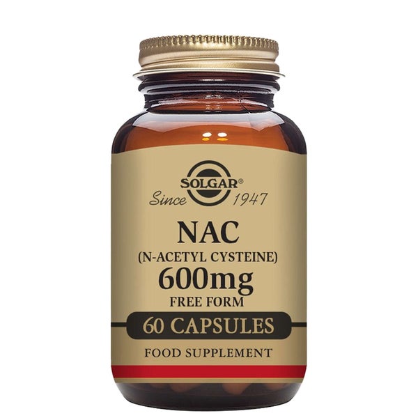 Solgar Amino Acids NAC (N-Acetyl-L-Cysteine) 600mg Vegetable Capsules x ...