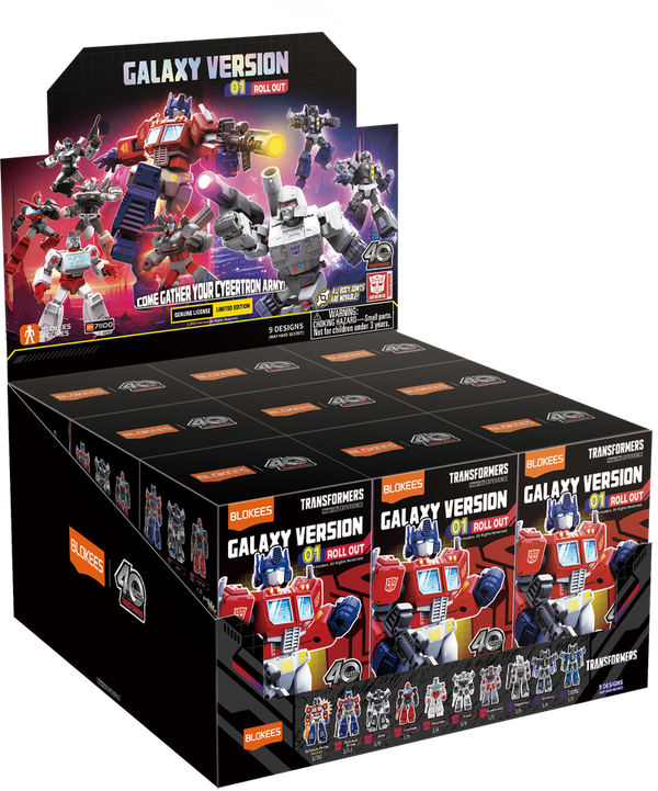 Blokees Figures Transformers Galaxy Verision 01 Roll Out CDU (9 Figures ...
