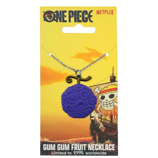 One Piece Limited Edition Gum Gum Fruit Necklace Merchandise - Zavvi US