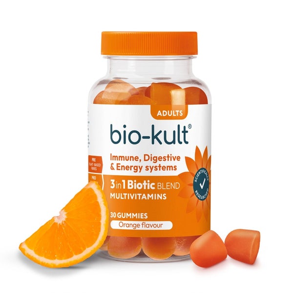Bio-Kult 3-in-1 Biotic Blend Gummies for Adults, Orange Flavour | Bio ...