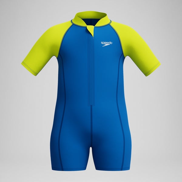 Boys' Learn to Swim Essential Neoprene Suit Blue/Yellow | Speedo