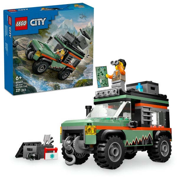 LEGO City Off-Road 4x4 Mountain Truck, Toy Vehicle Set 60447 Toys ...