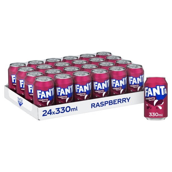 Fanta Raspberry Zero 24 x 330ml | Your Coca-Cola UK
