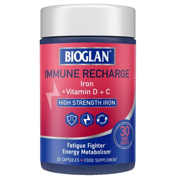 Bioglan Immune Recharge Fatigue Fighter Energy Metabolism x 30 Capsules ...