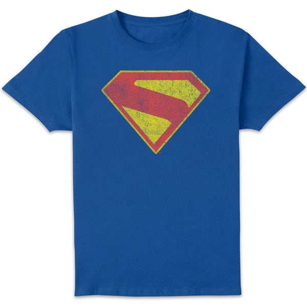 DC Comics Superman Distressed Superman Logo Unisex T-Shirt - Blue ...