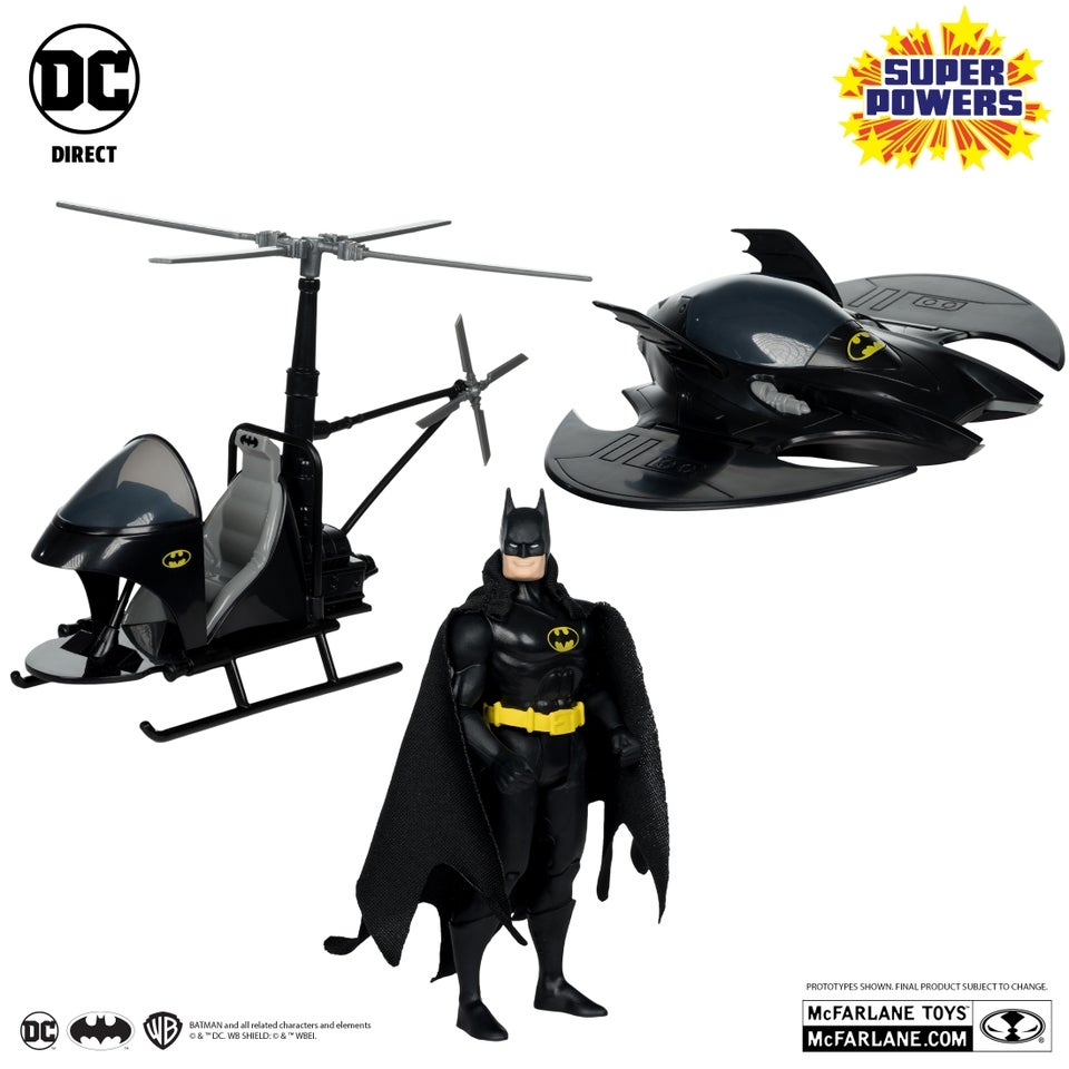 DC Direct Batman (Black Suit), The Whirly Bat & The Batwing (Black ...