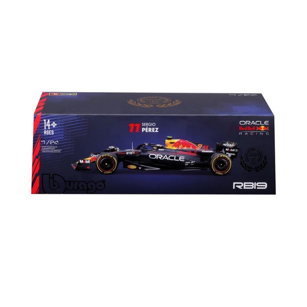 Burago F1 Red Bull Racing RB19 2023 With Helmet Perez 1:24 Scale Model ...