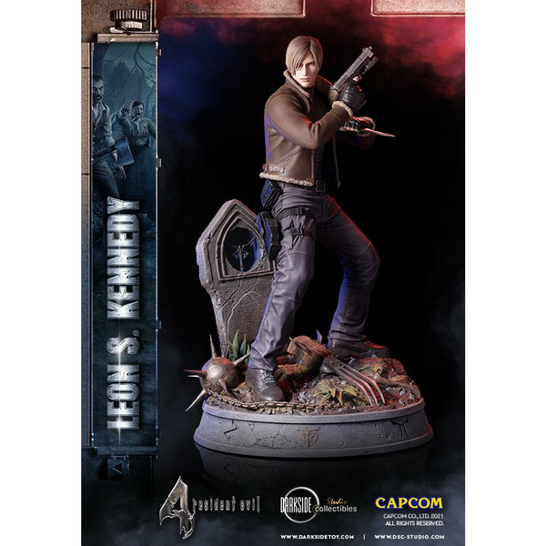 Leon Kennedy Resident Evil 4 Premium Statue by Darkside Collectibles ...