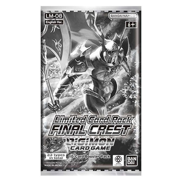 Digimon Card Game: Limited Card Pack Final Crest (LM-08) (6 Packs) Toys ...