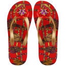 Miss Trish Women's Rose Flip Flops - Red | Allsole