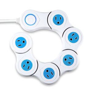Quirky Pivot Power Flexible Extension Plug - White - IWOOT UK