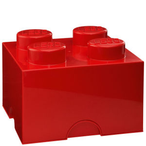 LEGO Storage Brick 4 - Red Toys - Zavvi UK