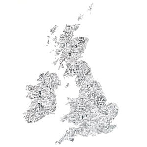 UK Word Map - IWOOT UK