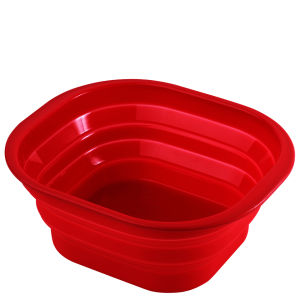 Collapsible Washing Up Bowl - Red - IWOOT UK