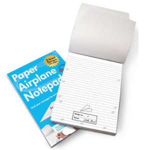 Paper Airplane Notepad - IWOOT UK