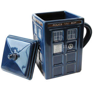 Dr Who: 3D Moulded Tardis Mug and Lid - IWOOT UK